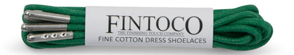 Green Machine Waxed Dress Shoelaces with Metal Tips - Fintoco - The ...